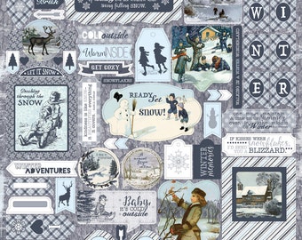 Authentique Paper Collection Nestled 12x12 Sticker | Etsy