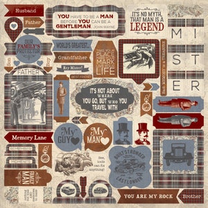 Authentique Paper Collection mister Collection Kit - Etsy