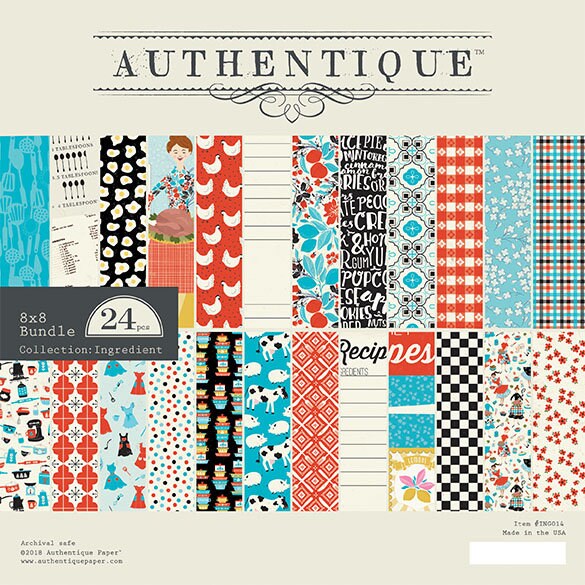 Authentique Paper 12x12 Hooray Cardstock Sticker Sheet Materials Paper ...