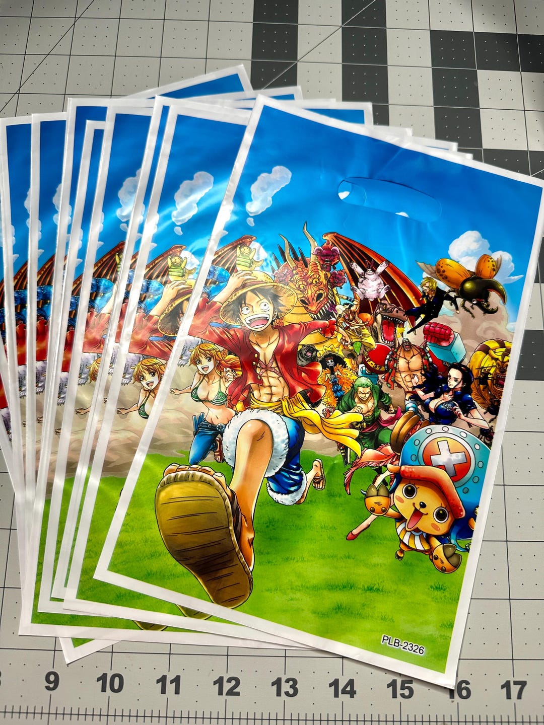 One Piece Plastic Bag, Party Gift Print Both Sides Strawhats - Etsy