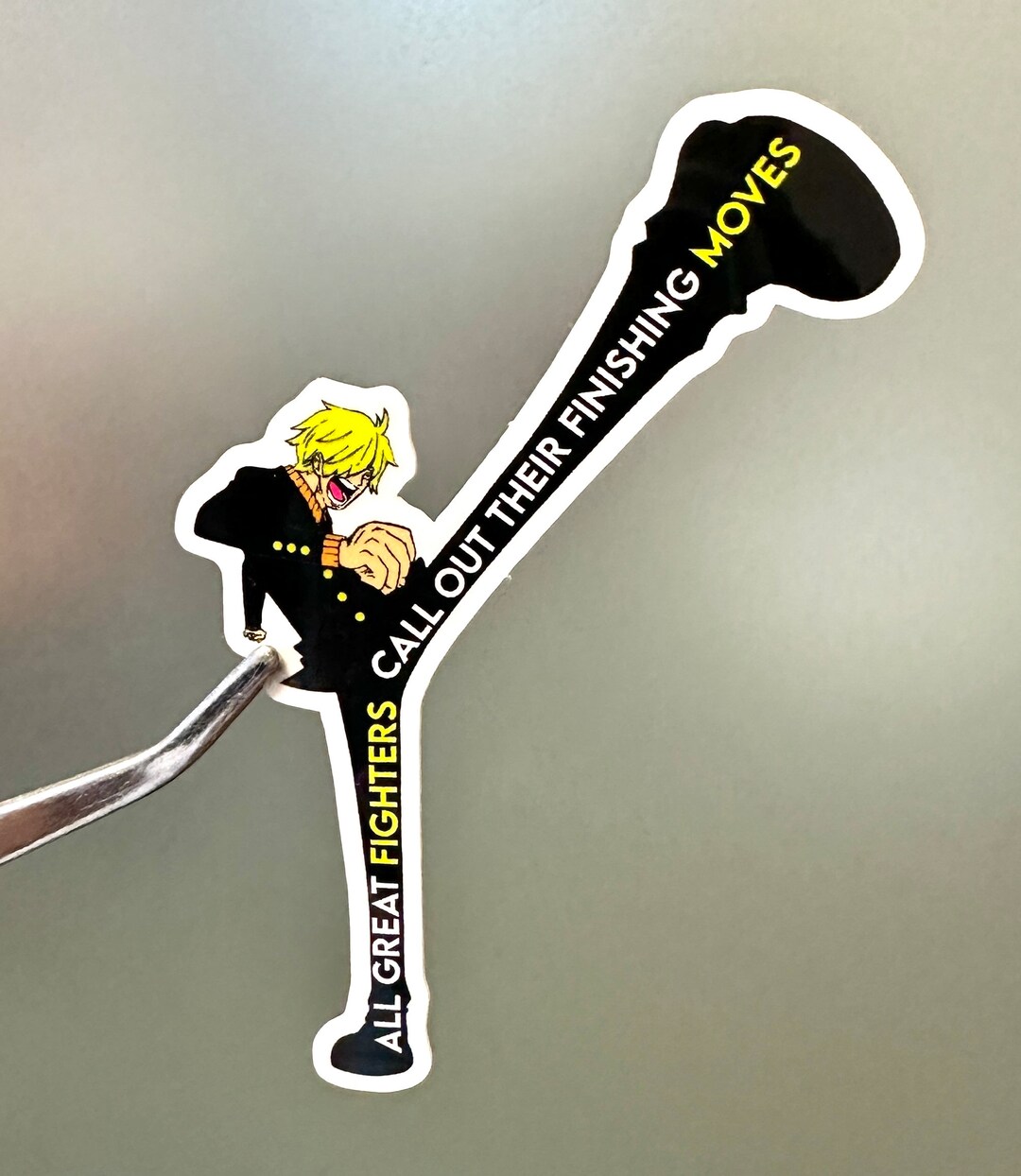 Sticker One Piece Sanji all Great Fighters Call Out Their Finishing ...