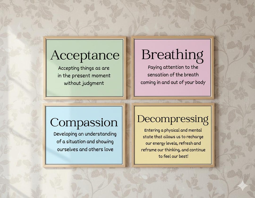 Mindfulness Alphabet Posters/flipbook - Etsy