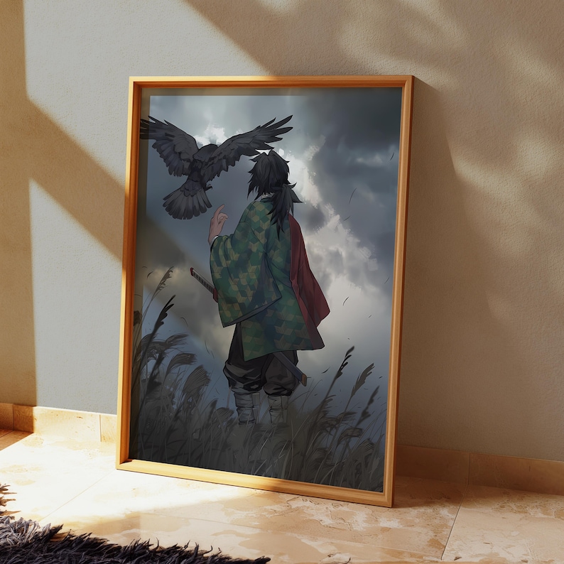Giyu Tomioka Poster - Water Hashira Demon Slayer Digital Print, Serene ...