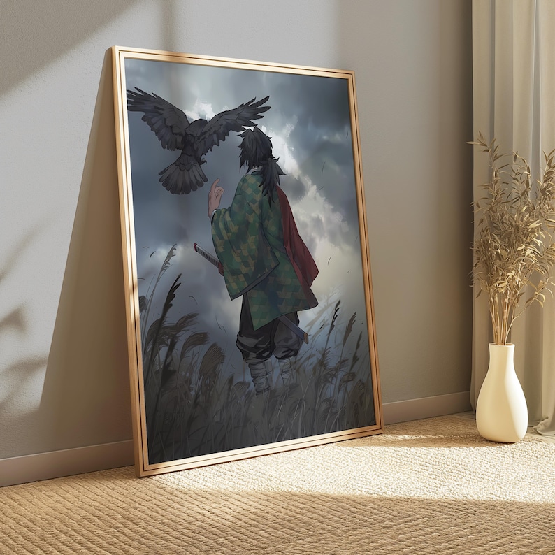 Giyu Tomioka Poster - Water Hashira Demon Slayer Digital Print, Serene ...