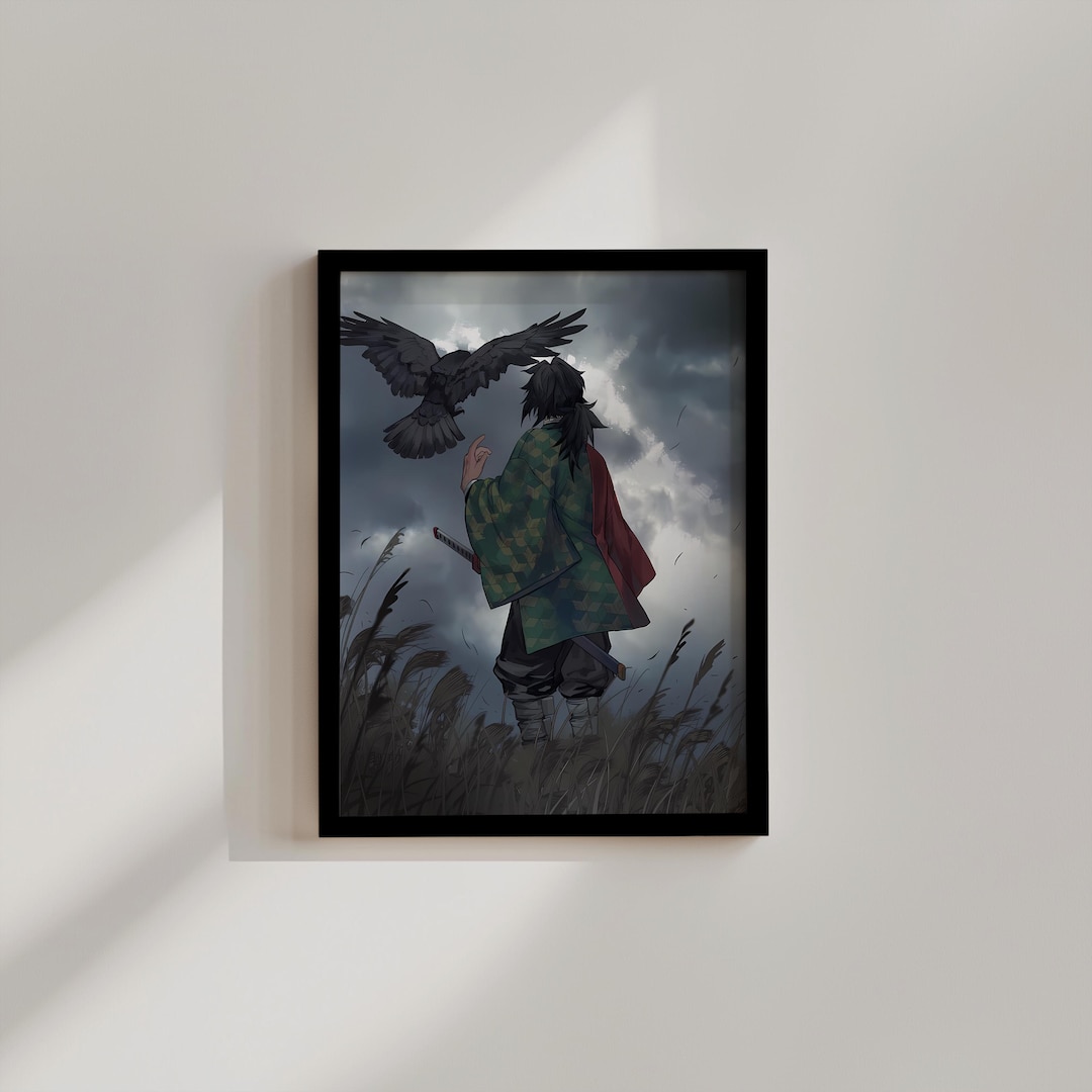 Giyu Tomioka Poster - Water Hashira Demon Slayer Digital Print, Serene ...