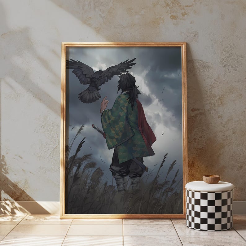 Giyu Tomioka Poster - Water Hashira Demon Slayer Digital Print, Serene ...