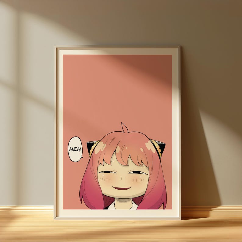 Anya Heh Meme Poster: Spy X Family Anime Print (digital Download) - Etsy