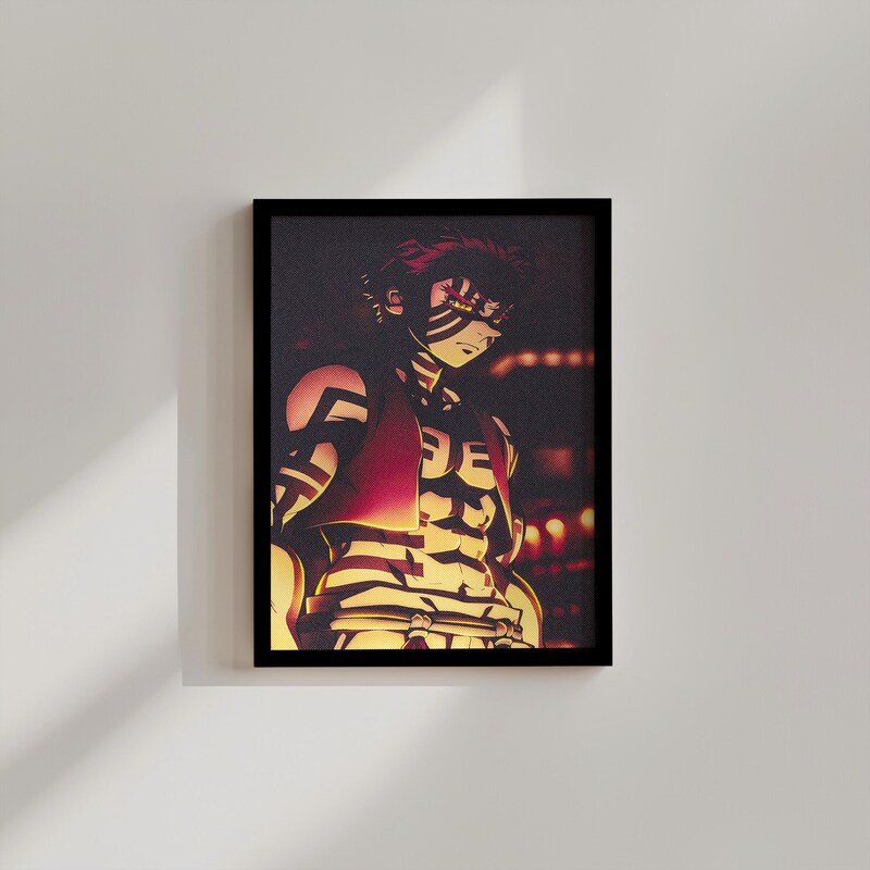 Akaza Poster Demon Slayer - Etsy