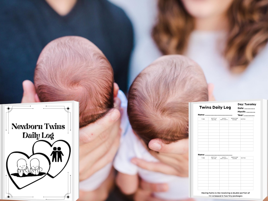 Printable Twins Daily Log, Feeding & Nappy Tracker (digital Download ...