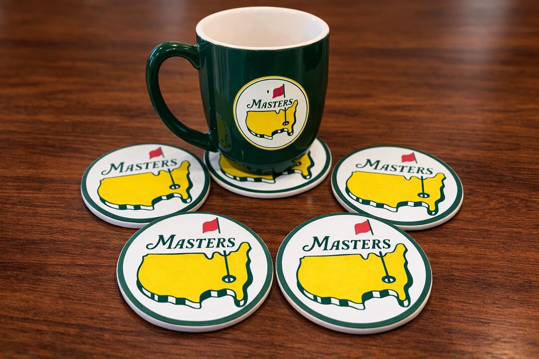 Augusta Golf Coasters | Masters Inspired Golf Gift | Golf Lover Coaster ...
