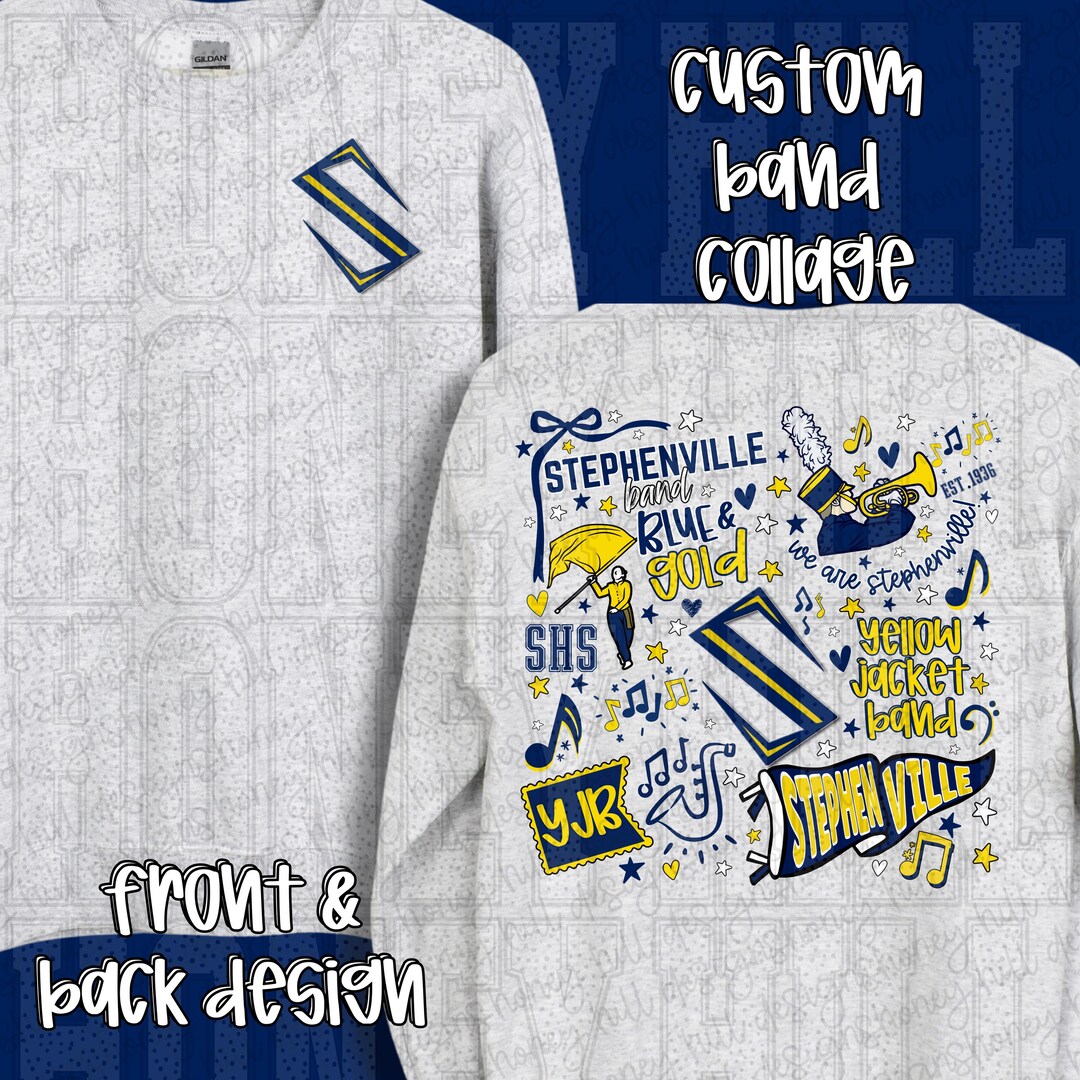 CUSTOM L Band Collage Design L Digital Download L PNG L School Spirit L ...