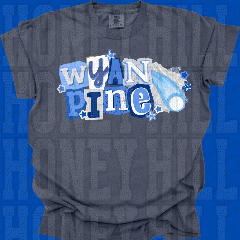 Wyan-pine Grove Comets PNG, Scrapbook Letters Design (digital Download ...