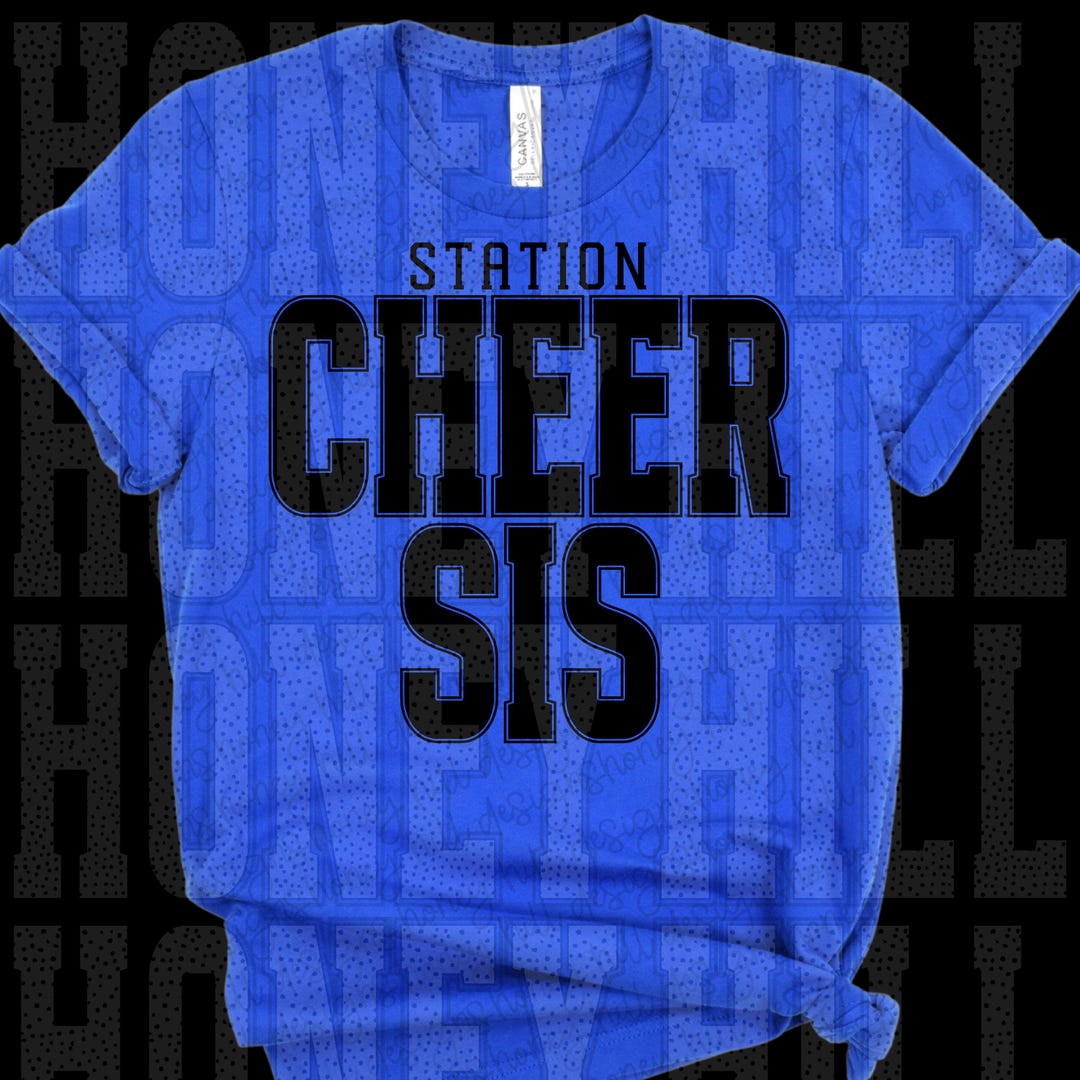 432. Station Cheer Sis Digital Download Design PNG Cheerleader - Etsy