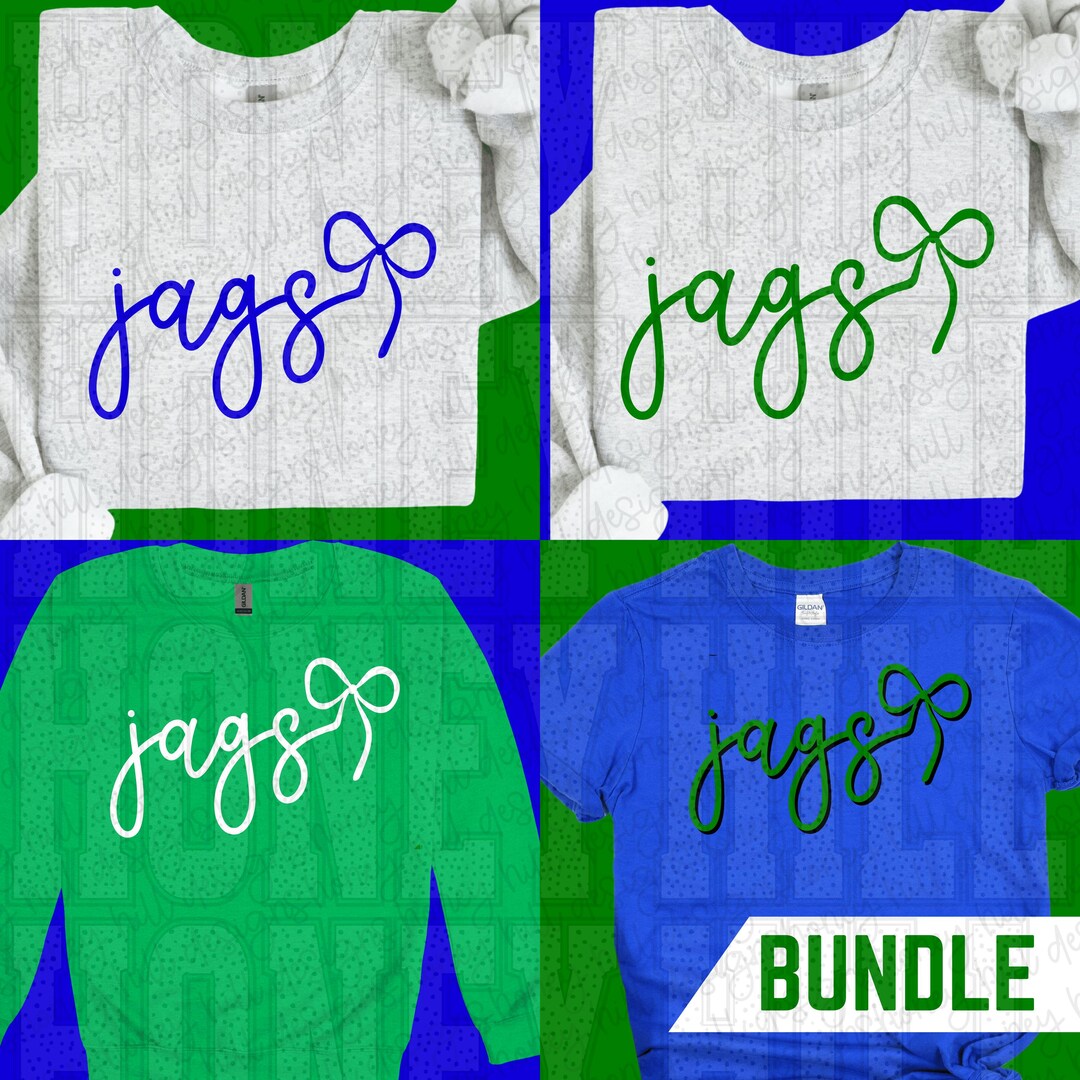 Jags Script Bow Design, School Spirit PNG (digital Download) - Etsy
