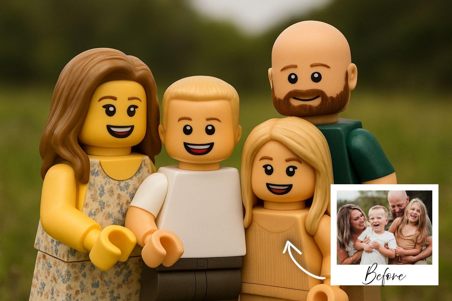 Custom LEGO Style Portrait | Personalized Cartoon Minifigure Art From ...