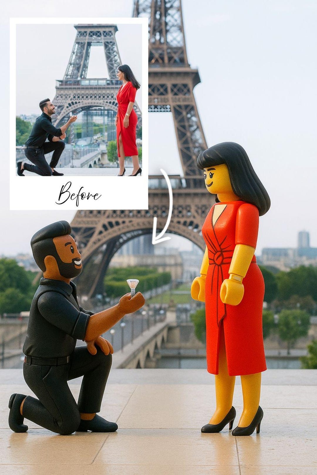 Custom LEGO Style Portrait | Personalized Cartoon Minifigure Art From ...
