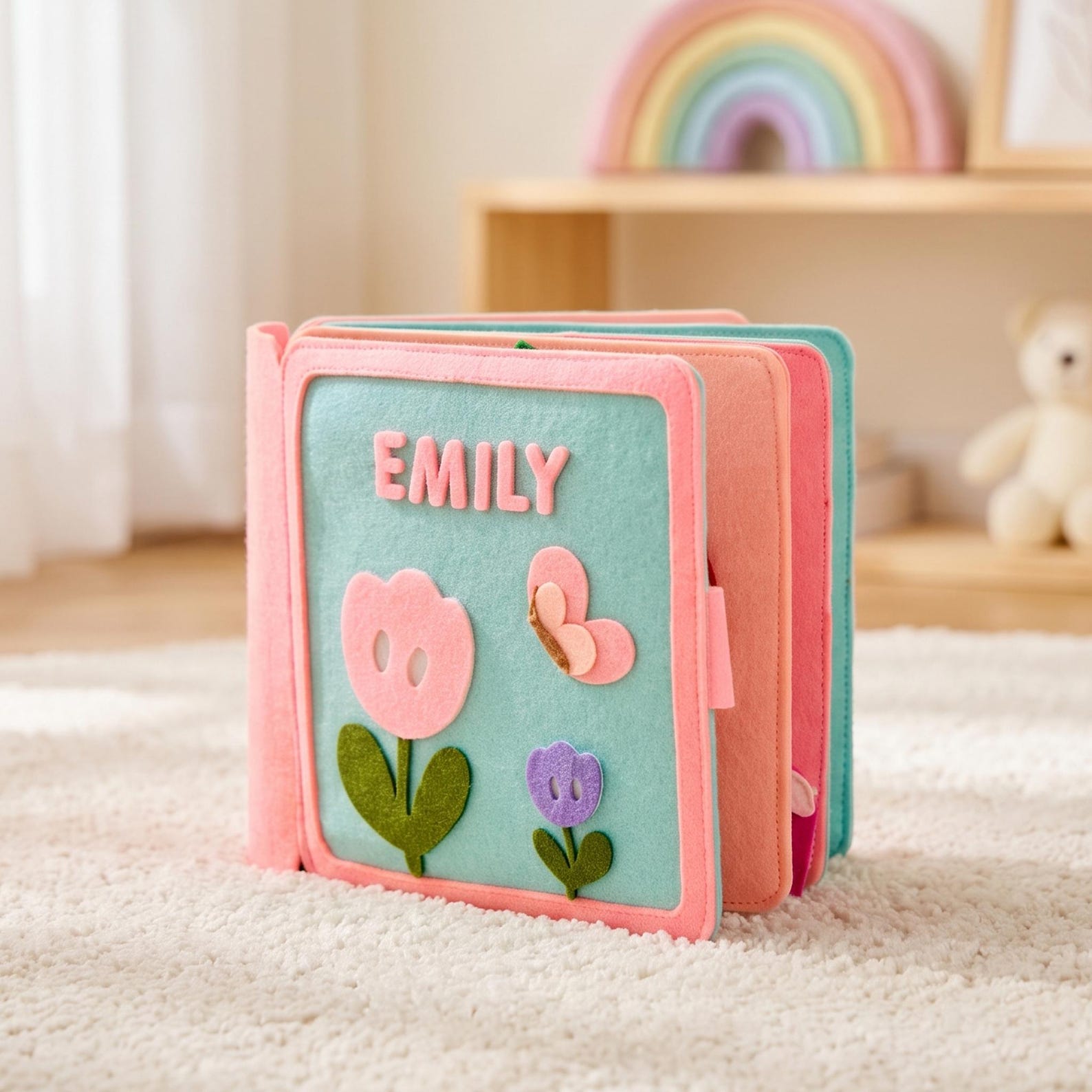 Personalized Christmas Gift for Baby, Newborn Montessori Busy Book, 1st ...
