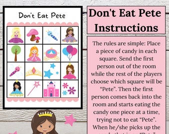 Fast Food Game, Don't Eat Pete, Party Activity, Food Birthday ...