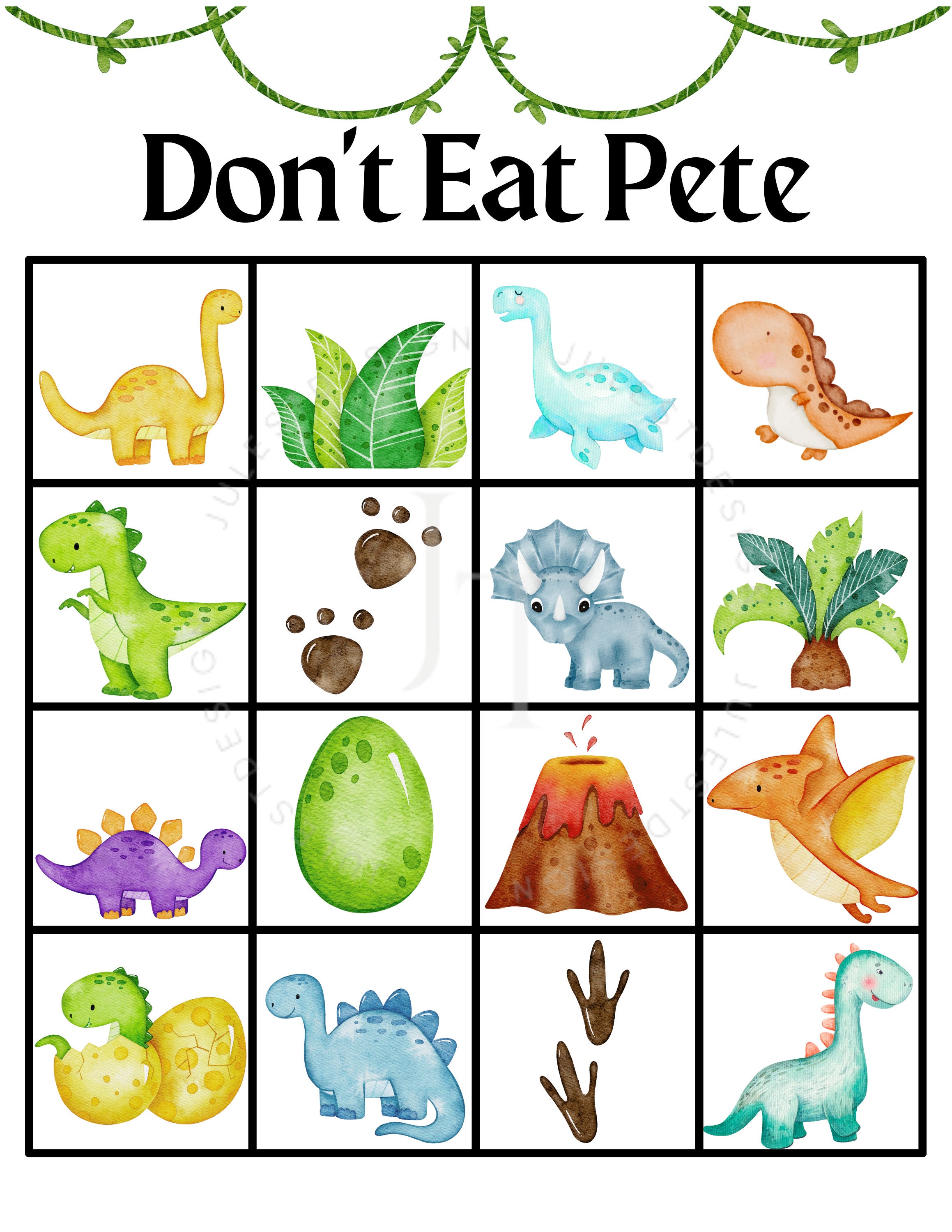 Dinosaur Game, Don't Eat Pete, Party Activity, Dinomite Birthday ...