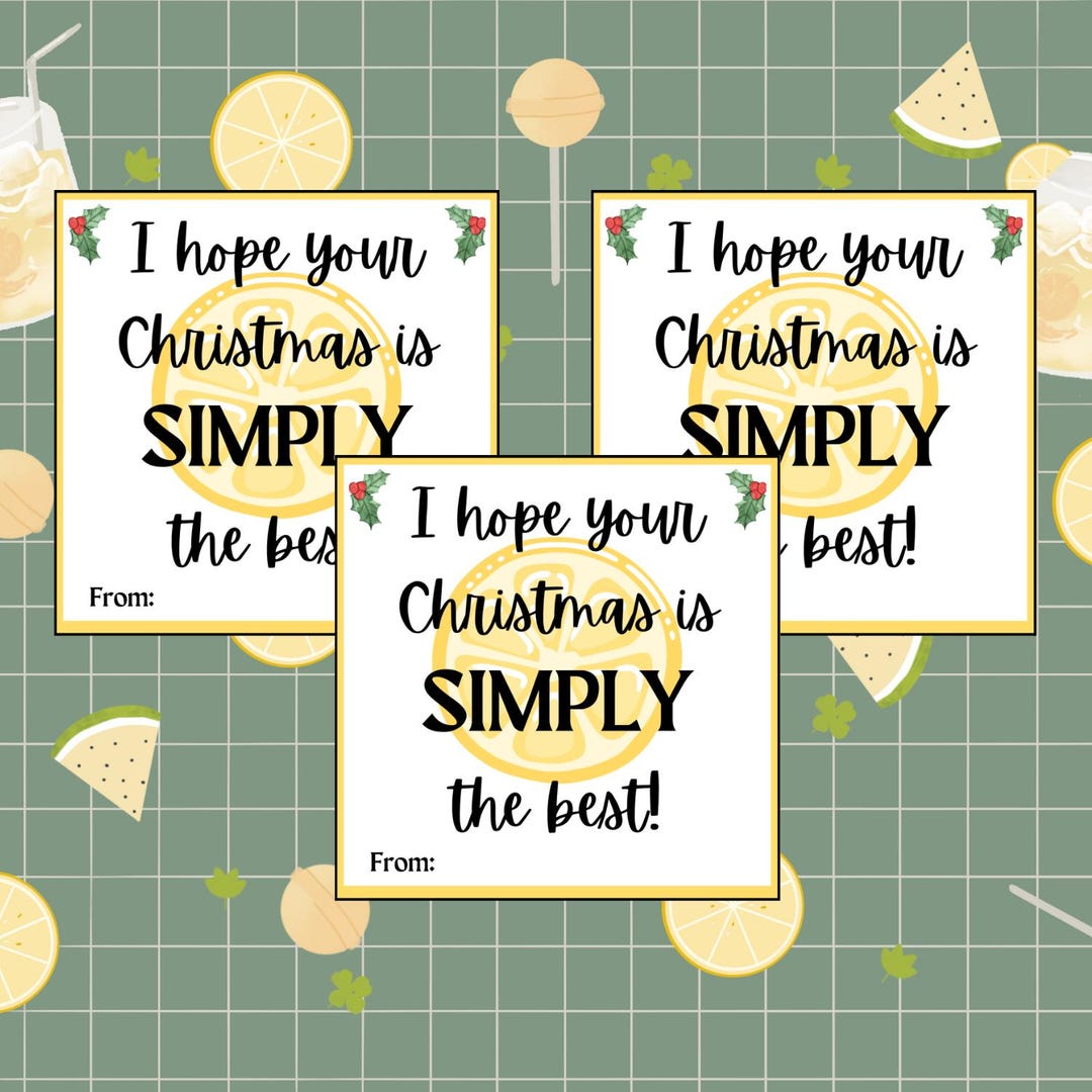 Funny Christmas Gift Tags, Simply the Best Christmas, Printable ...