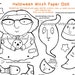 Whimsical Halloween Witch Paper Doll Printable Digital - Etsy
