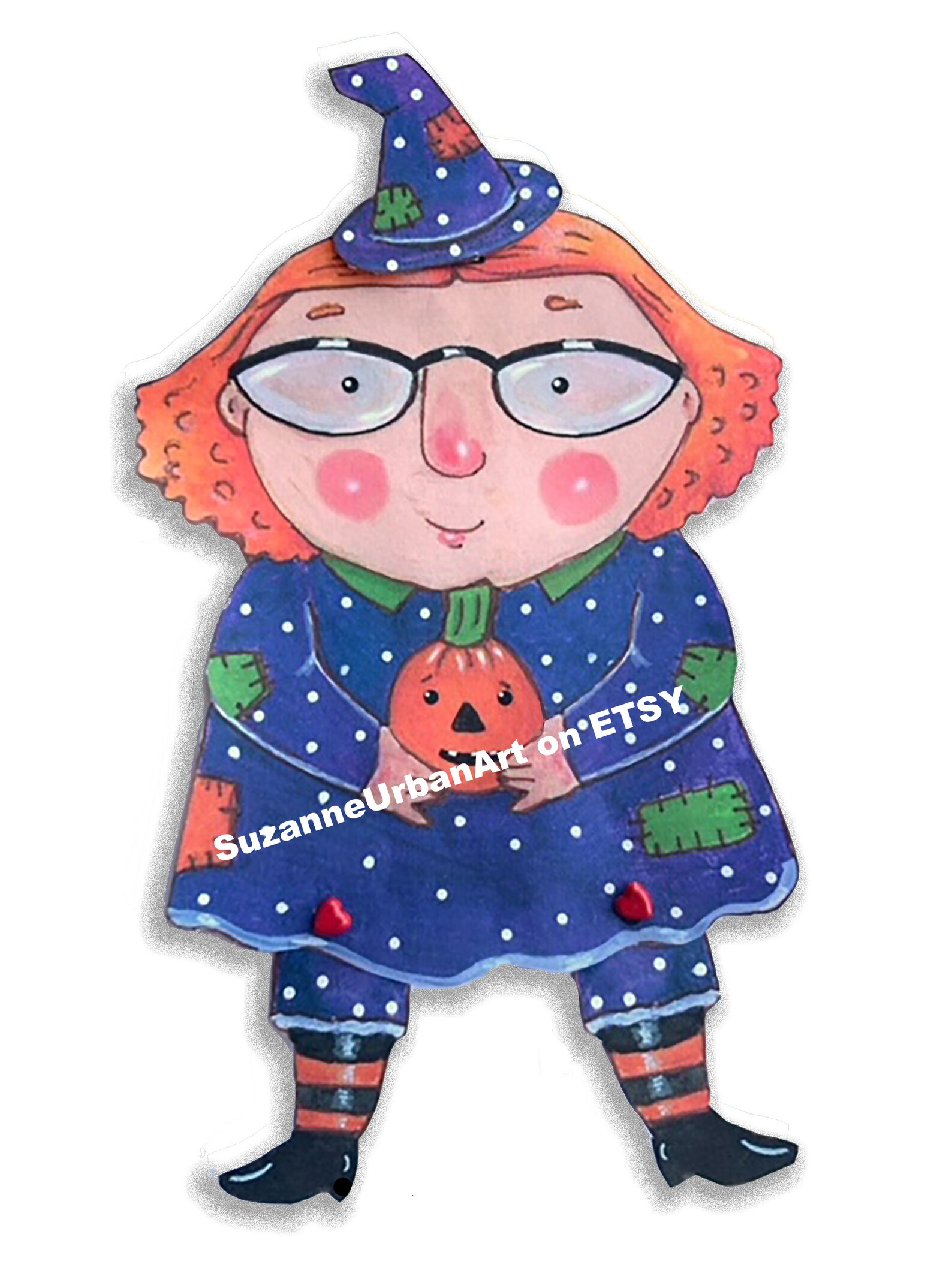 Whimsical Halloween Witch Paper Doll Printable Digital - Etsy