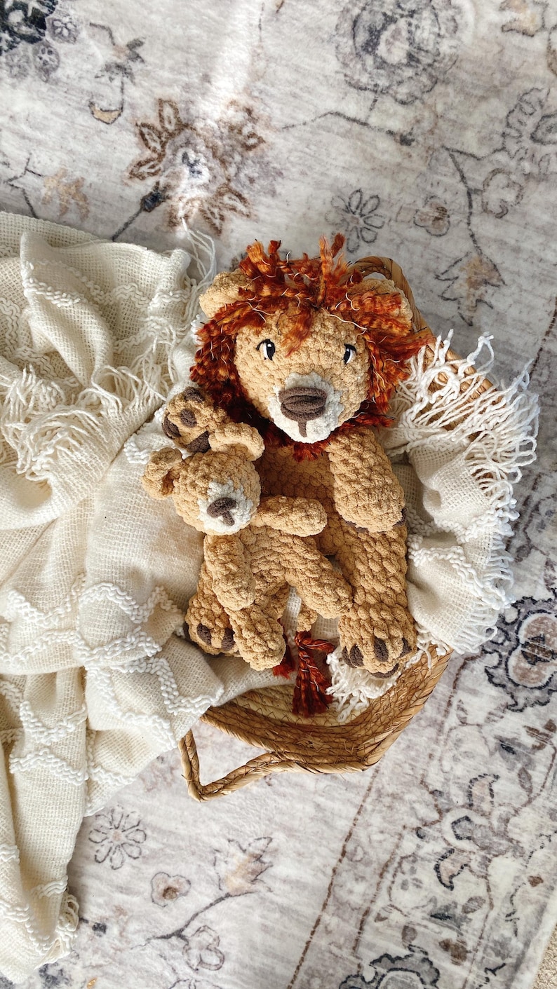 Crochet Lovey Pattern Bundle | Elephant & Lion Lovey | Low Sew Baby ...