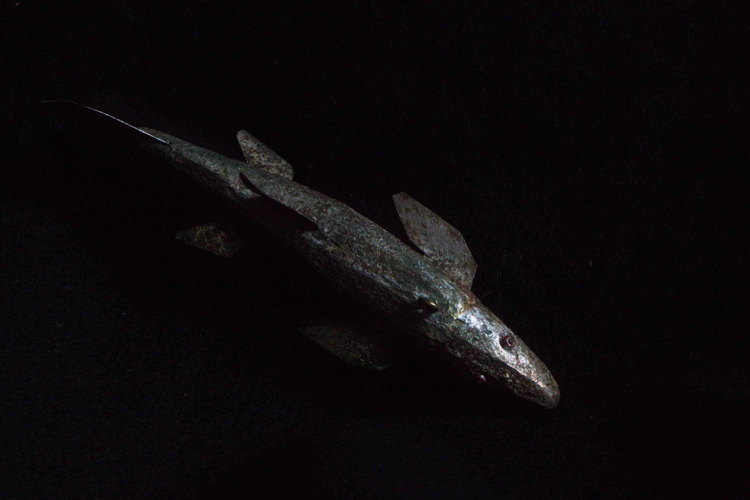 From Grandpa's Old Tackle Box: A Shinny Metal Fin Fish Decoy With Weird ...