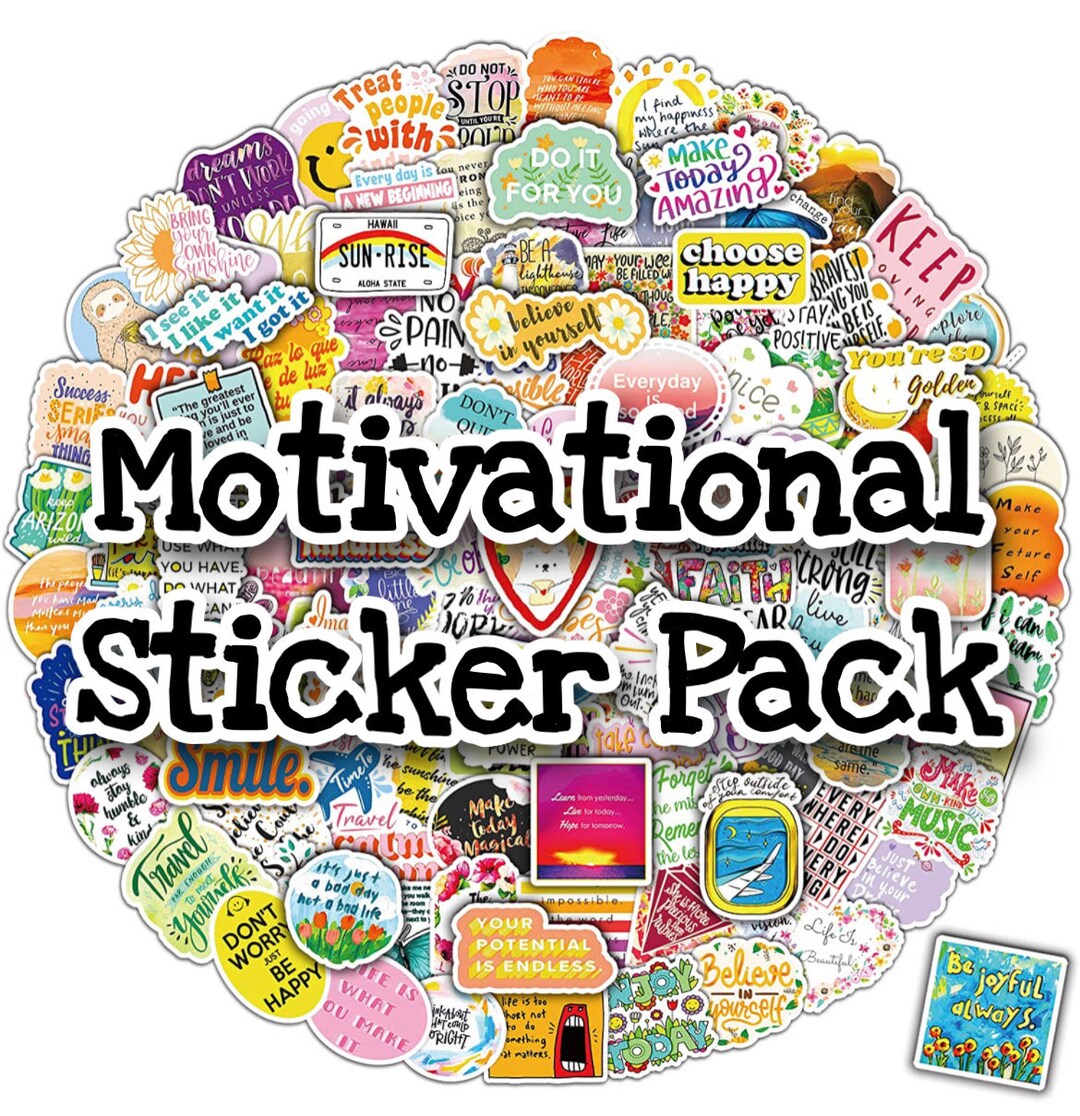 Motivational Sticker Pack - Etsy