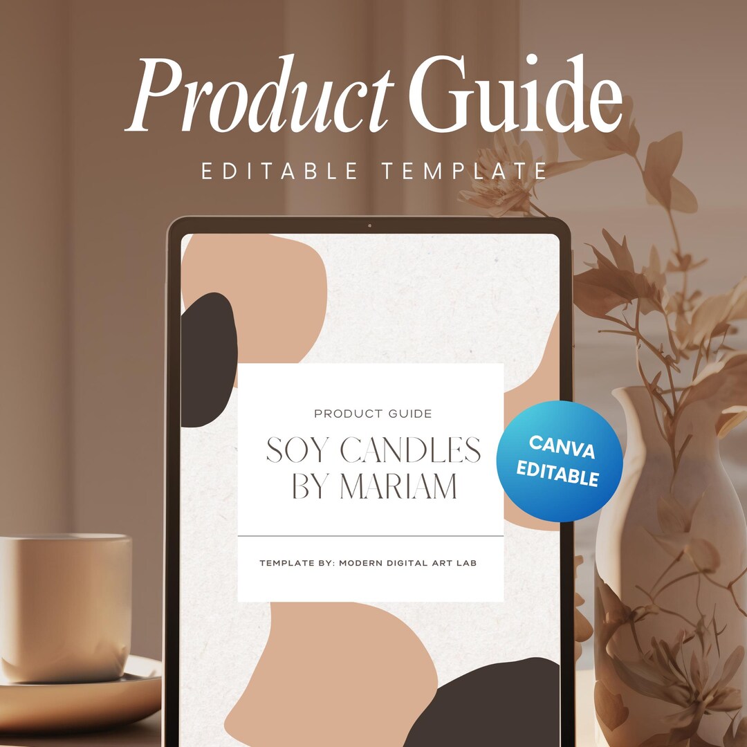 Editable Product Guide Template: 5x7 Canva Design (digital Download) - Etsy