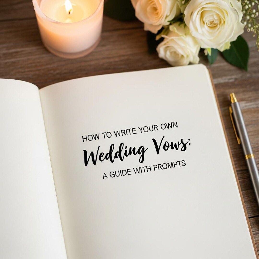 How to Write Your Own Wedding Vows Guide With Prompts | Personalized ...