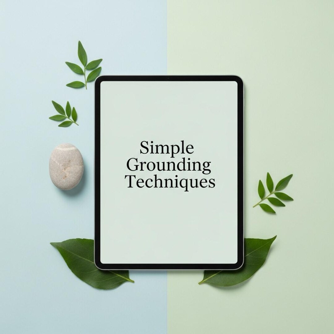 Simple Grounding Techniques Printable | Anxiety Relief Tool | Stress ...