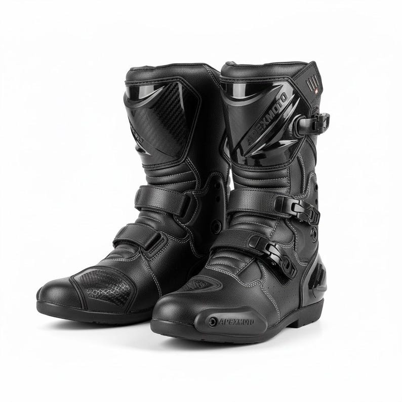 Apexmoto Stealth Armor Motorcycle Racing Suit – Custom Leather CE ...