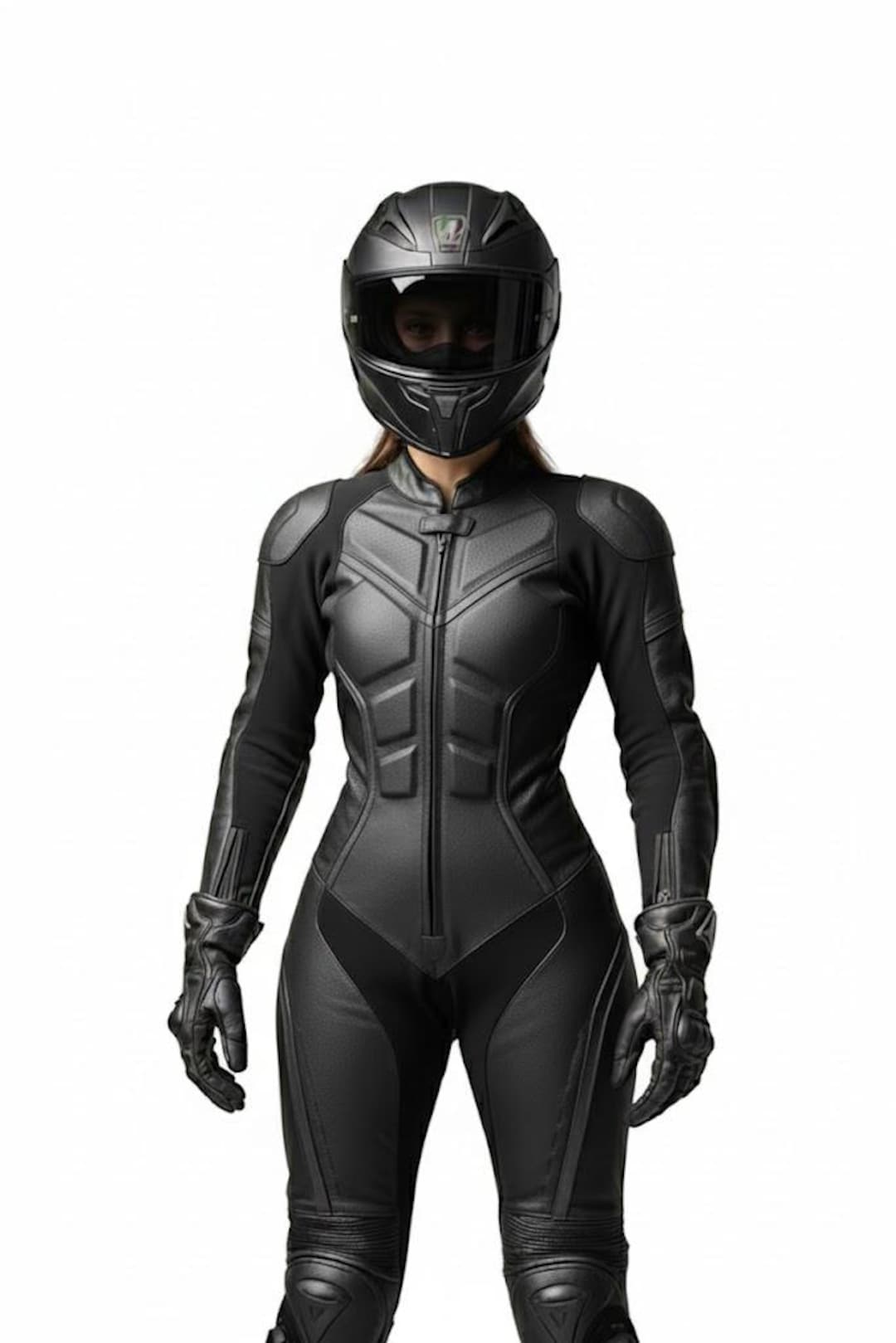 Handmade Women's Black Leather Motorcycle Racing Suit | Custom Track ...