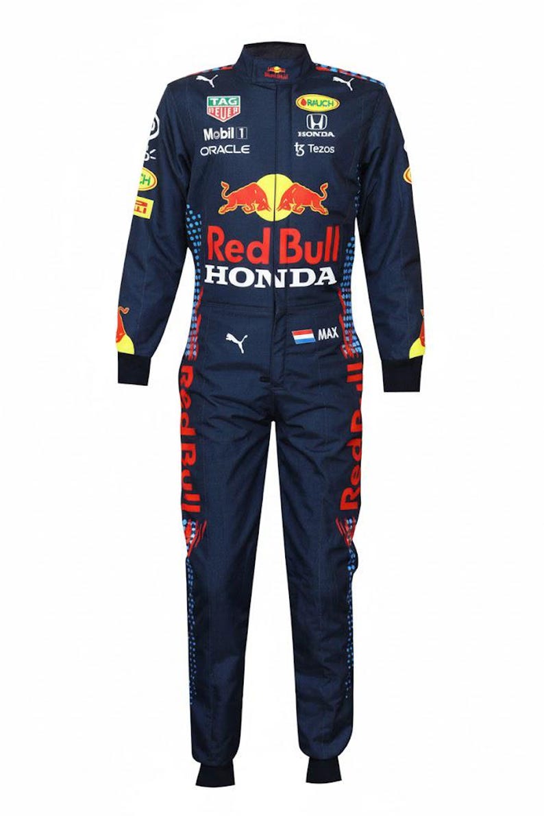 Red Bull Honda F1 Racing Suit: Embroidered Motorsport Overall - Etsy