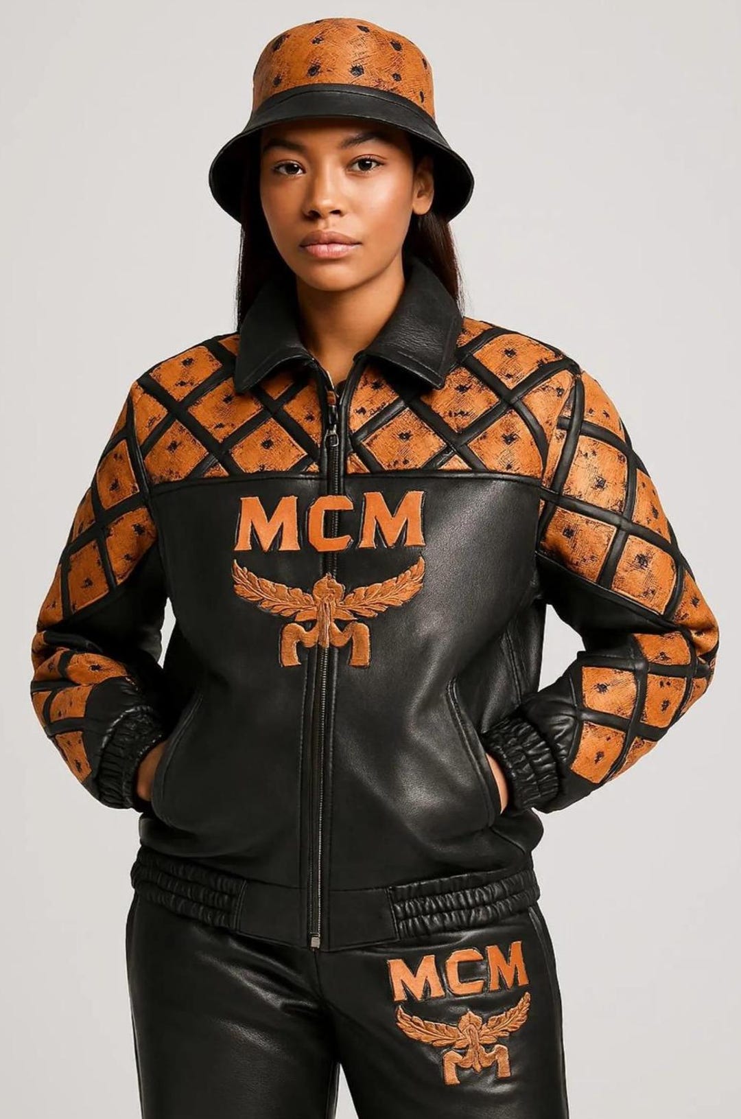 MCM Leather Suits Men's Mcm Motorcycle Leather Suit MCM Moto Suit Men ...