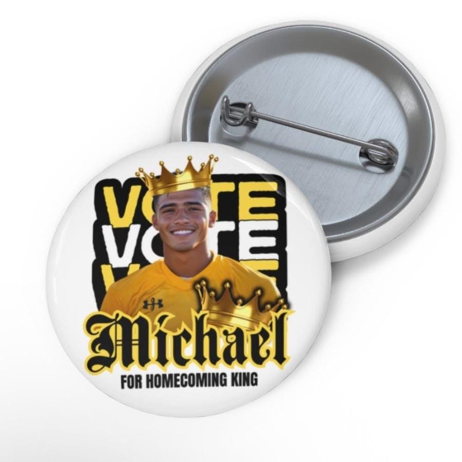 Editable Homecoming Flyer & Button Design Templates: School Event ...