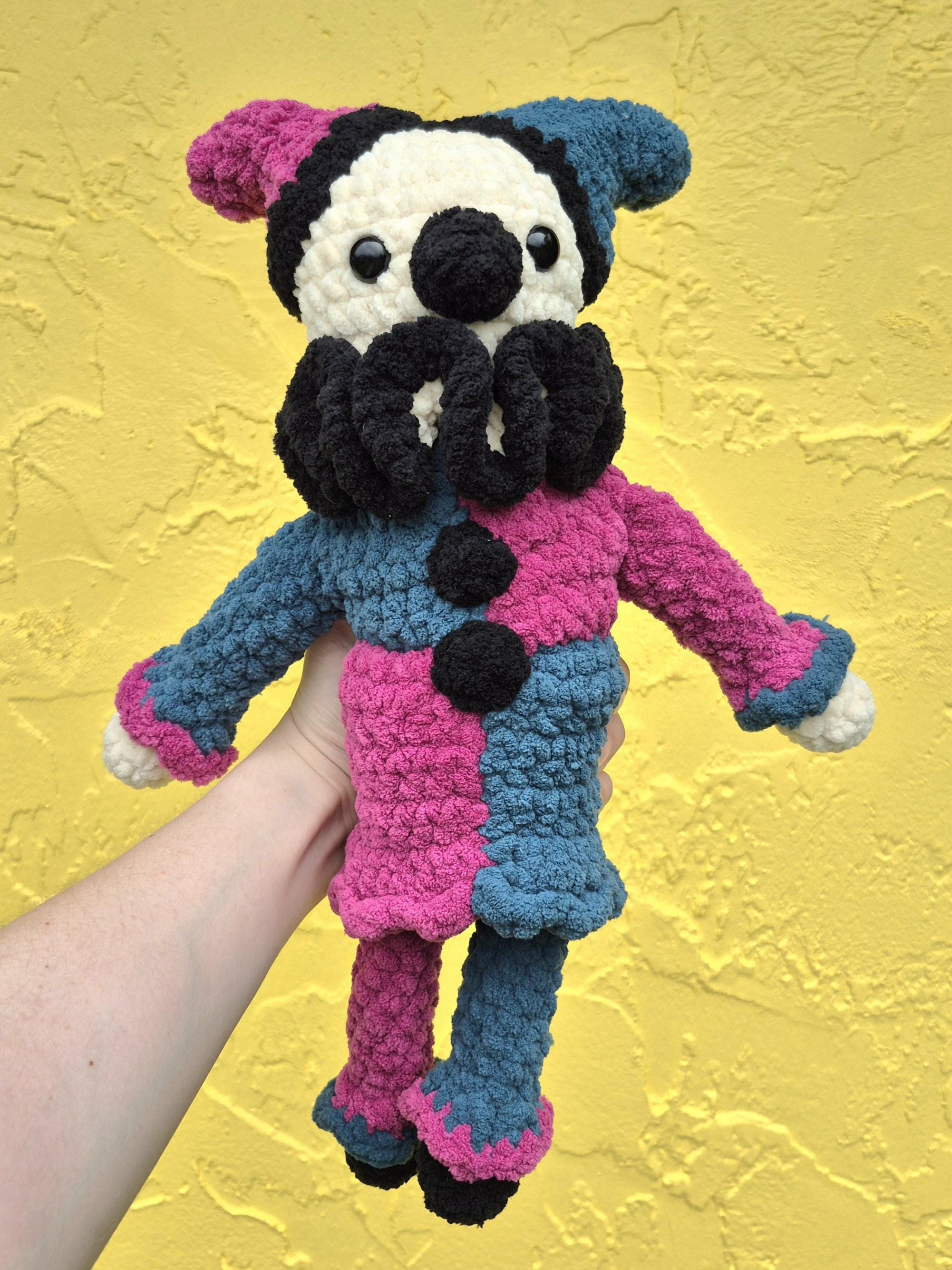 Crochet Silly Jester Clown Plushie | Handmade - Etsy