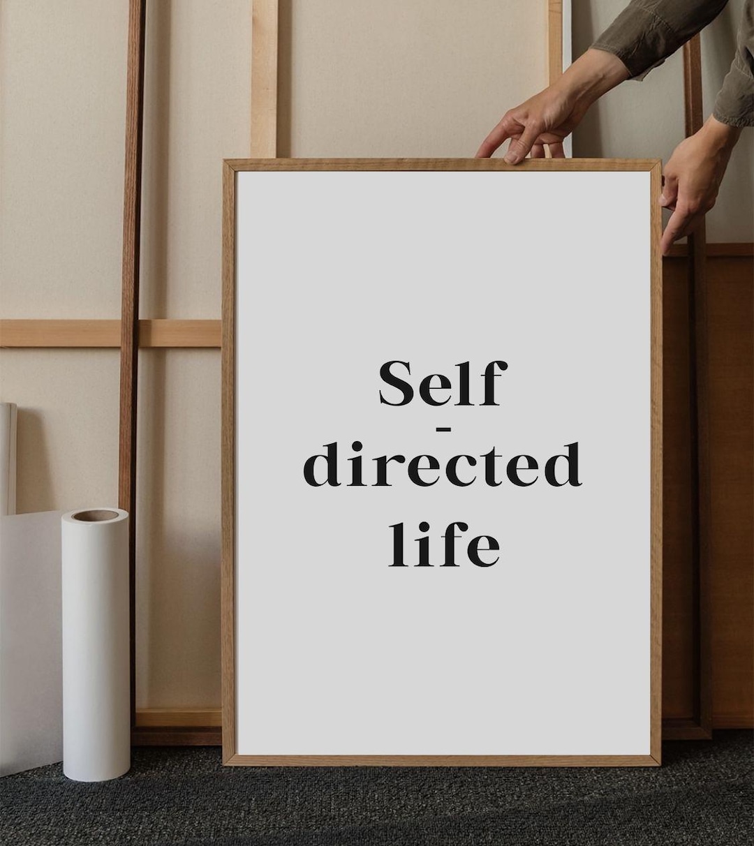 Minimal Quote Wall Art , Neutral Printable Typography, Modern Calm ...
