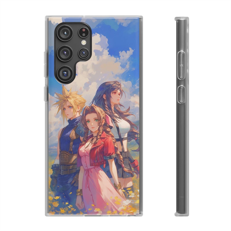 FFVII Fan Art, Cloud, Aerith, Tifa, Phone Case for iPhone 11-15 ...