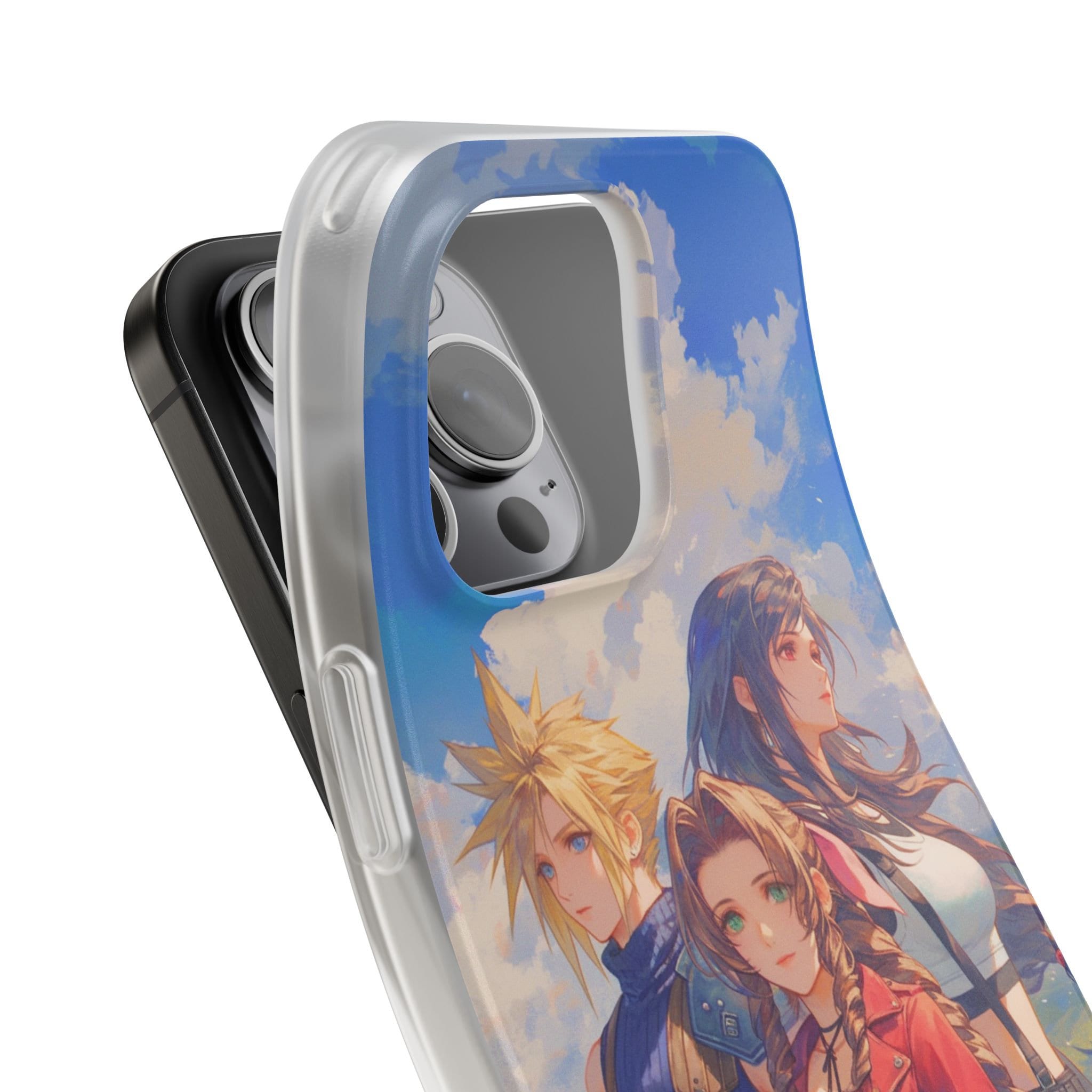 FFVII Fan Art, Cloud, Aerith, Tifa, Phone Case for iPhone 11-15 ...