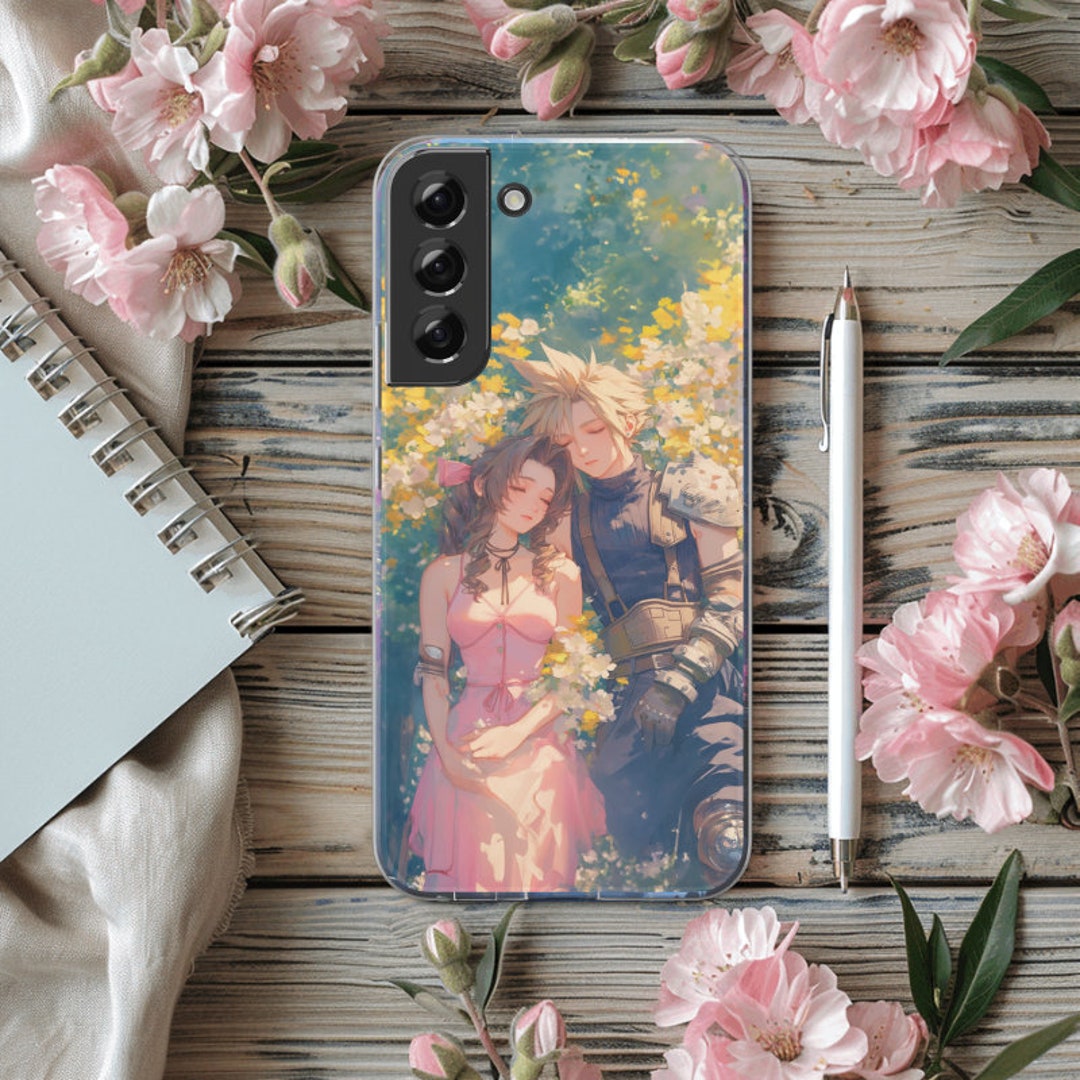 FFVII Cloud and Aerith Flower Google Pixel 5, Final Fantasy ...