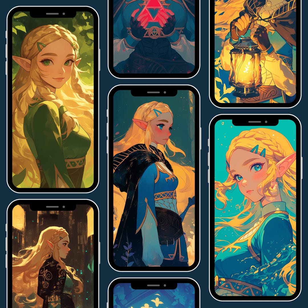 Zelda Temple Collection | Digital Download, Printable SET, Phone Screen ...