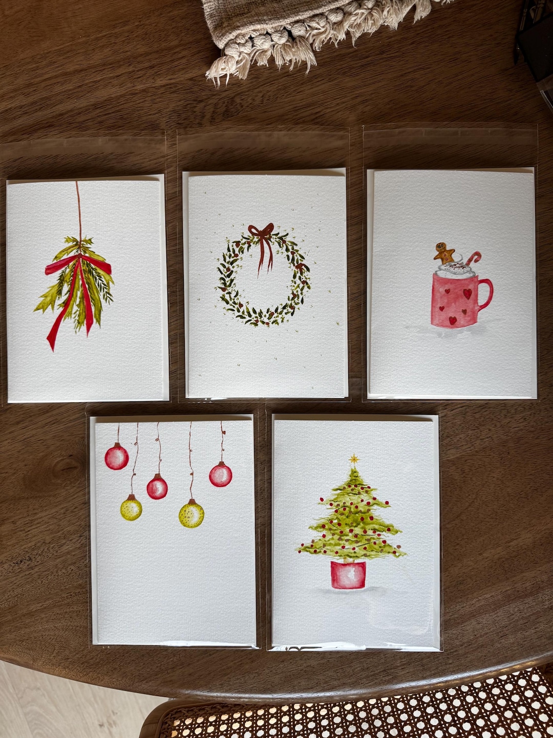 Hand Painted Watercolour Christmas Cards! - Etsy