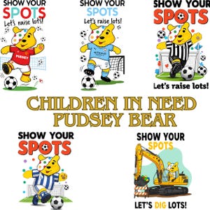 Pudsey Bear 2025 Svg - Etsy UK