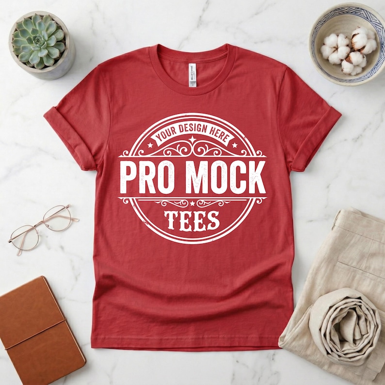 Bella Canvas 3001 Mockup Bundle | 59 Flat Lay Lifestyle Colors (digital ...