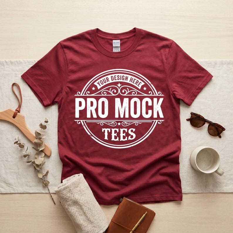 Gildan 64000 T-shirt Mockup Bundle | 65 Colors, 4 Themes, 4 Styles ...