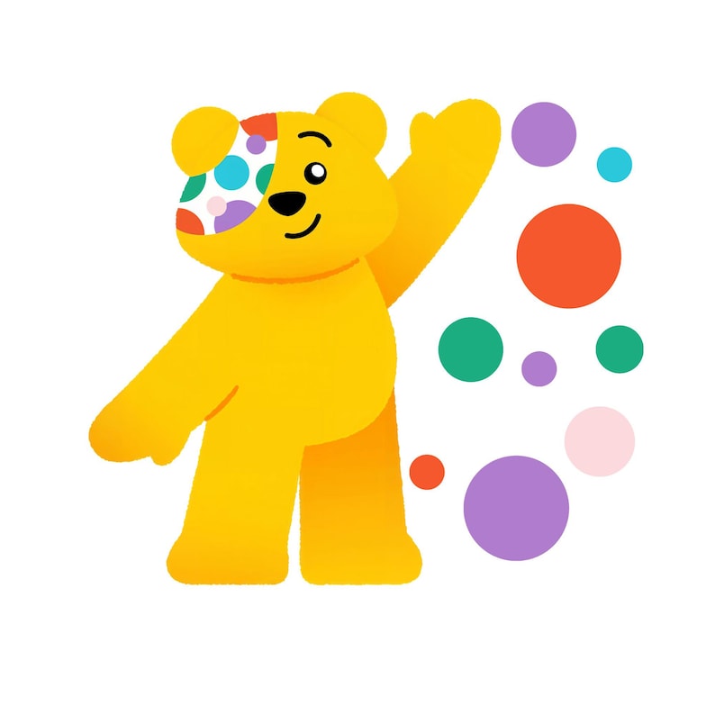 Pudsey Bear PNG Digital Download | Children in Need Clipart | Instant ...