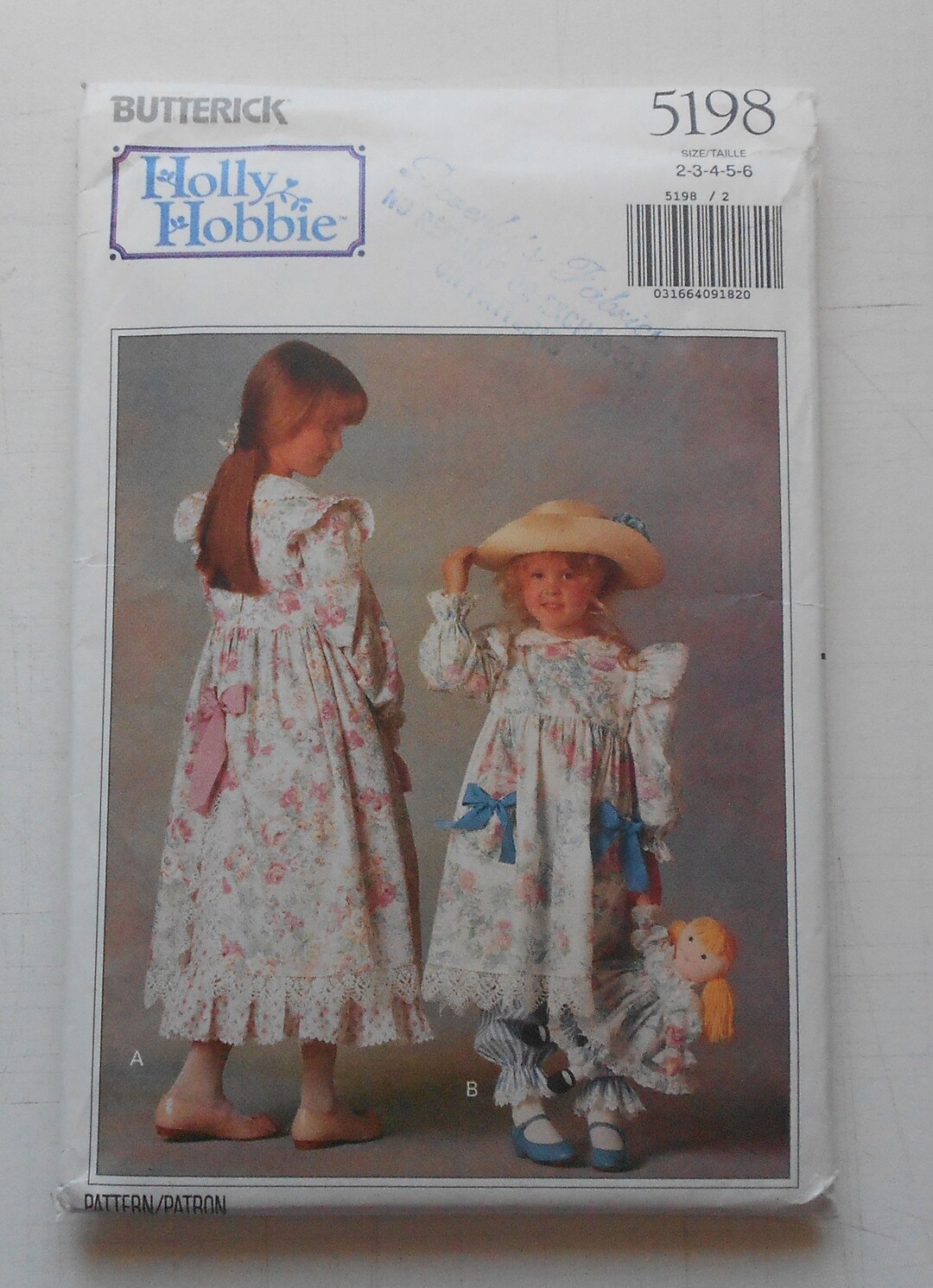 Butterick 5198 Kids Size 23456 UNCUT Out of Print - Etsy