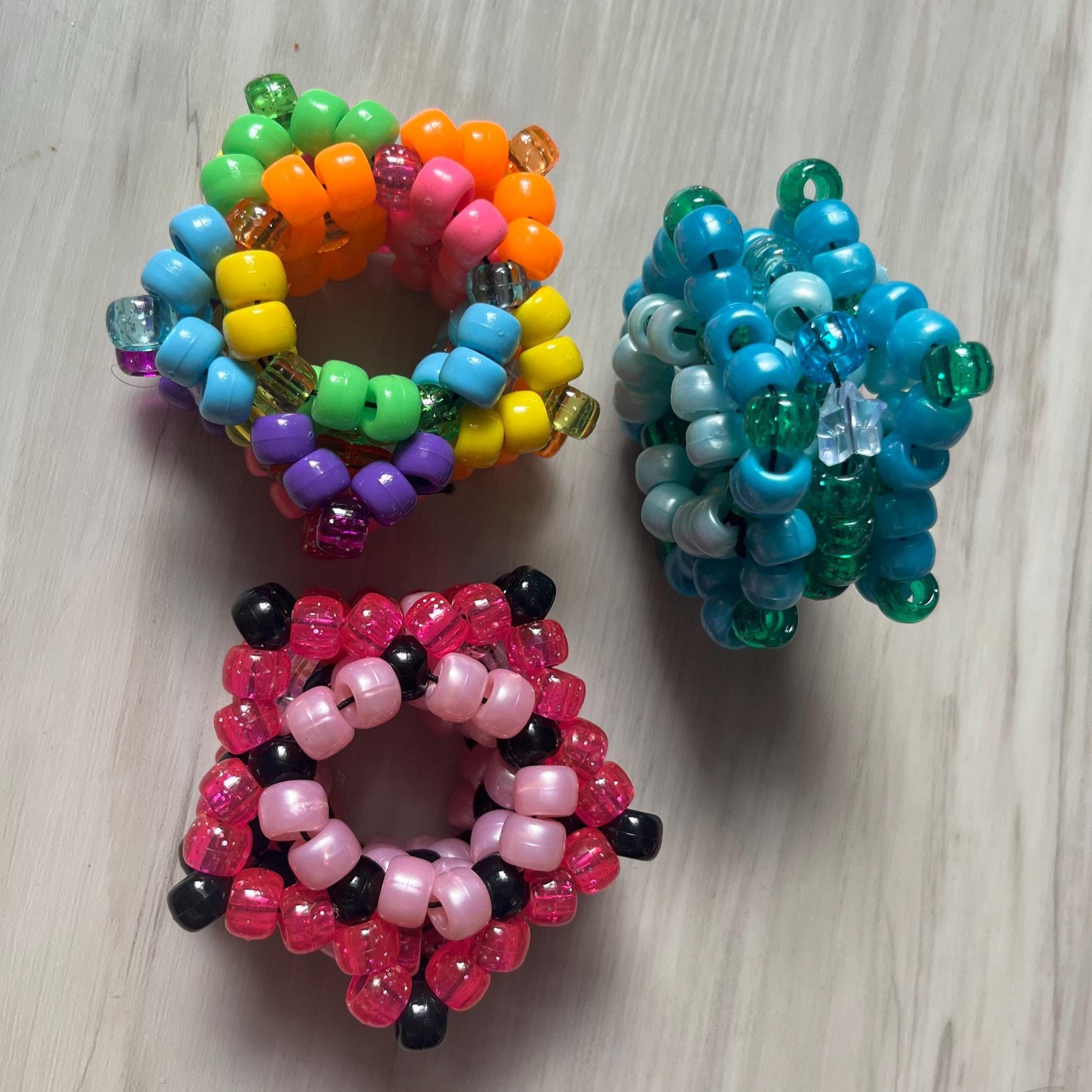 Rotating Kandi Star Cuff Ring (customizable) - Etsy